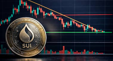 SUI-prisen faller 5 % etter at selgere truer med dypere krasj under $0,90